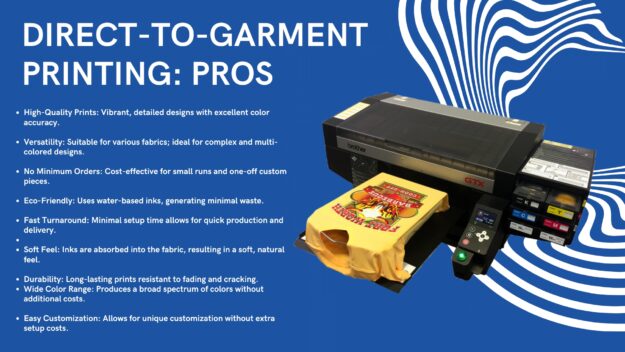 (DTF) Direct to Film vs. (DTG) Direct to Garment: Pros and Cons